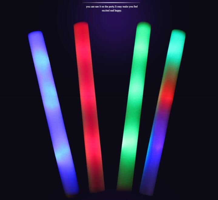Colorful Flashing LED Glow Stick Light Up LED Light Stick For Wedding ...