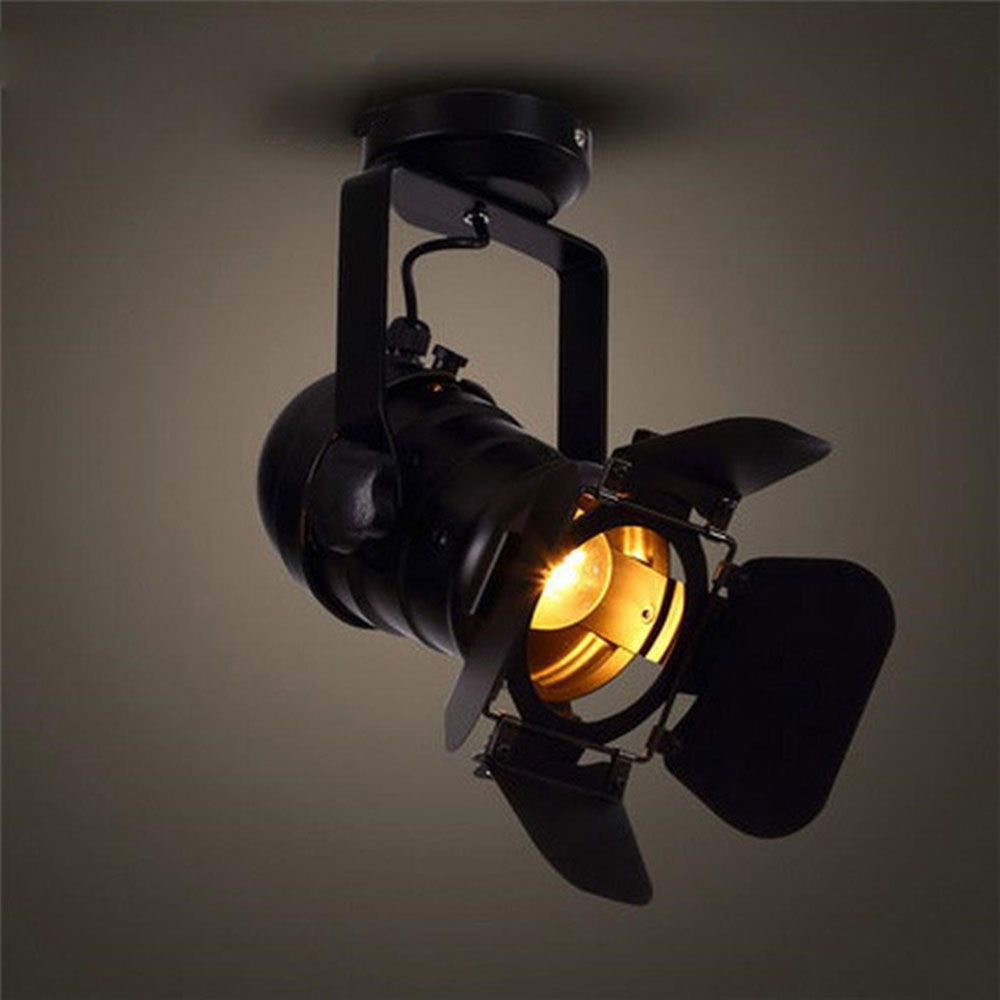 2018 110 240v Vintage Edison Bulb Theater Spotlights Ceiling Light ...