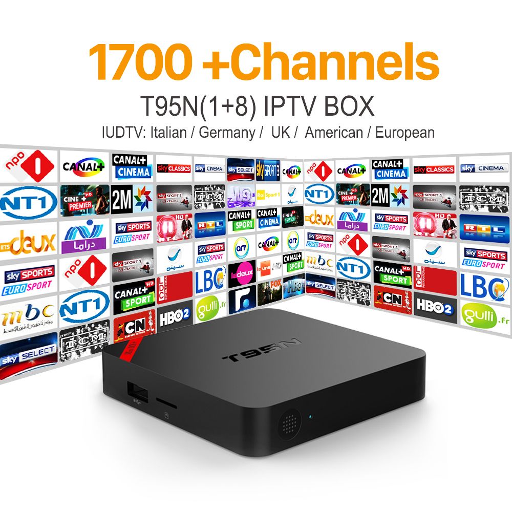 T95n Europe Iptv Box Android Tv Box Sky Iptv Receiver & 1700+Sky French ...