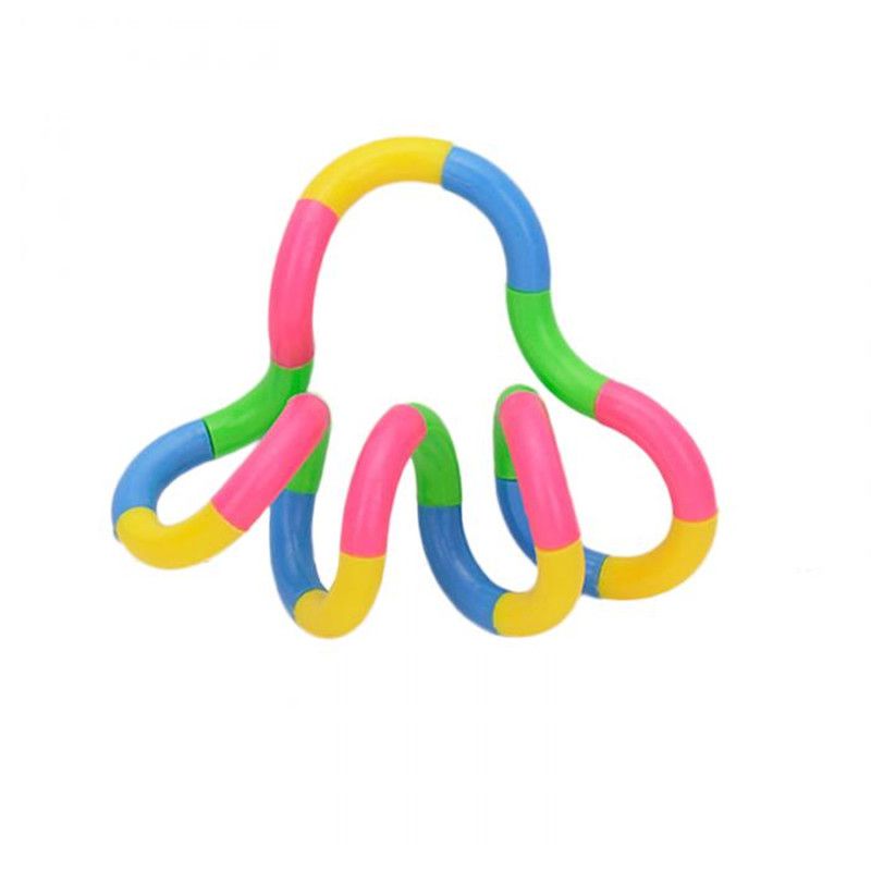 Hot Tangle Fidget Toy Magic Twist Rope Plastic Brain Toy ADHD Autism ...