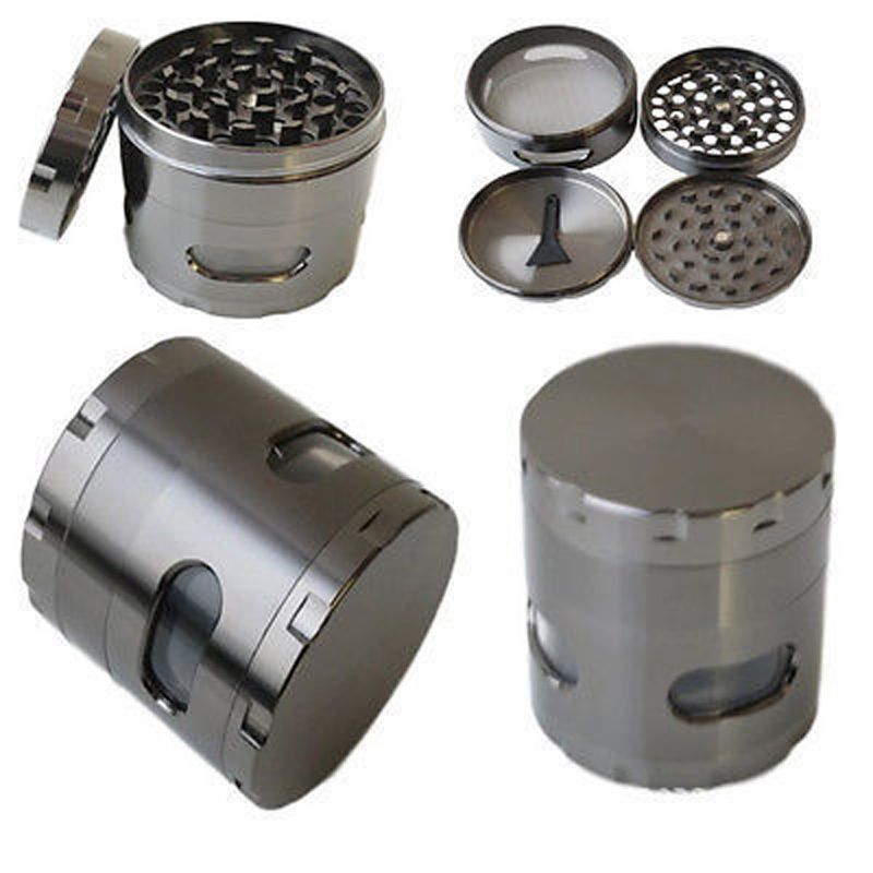 2019 New 4 Layer Smoke Grinder Metal Tobacco Grinder Smoking Pipe ...