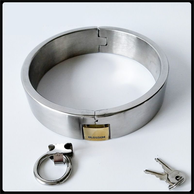 Heavy Steel Bondage Collars Lock Restrict Slave BDSM Collars Harness ...