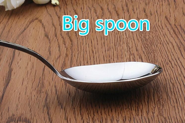 2020 Long Handel Round Deep Spoon High Quality 410 Stainless Korean ...