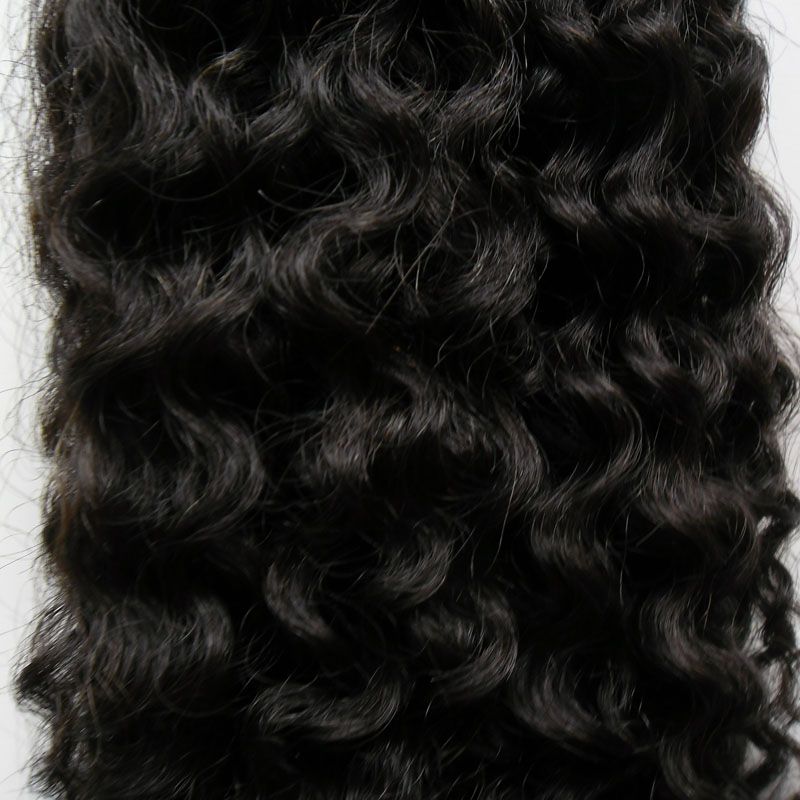 Kinky Curly Micro Loop Hair Extensions 100g Natural Color Human Hair ...