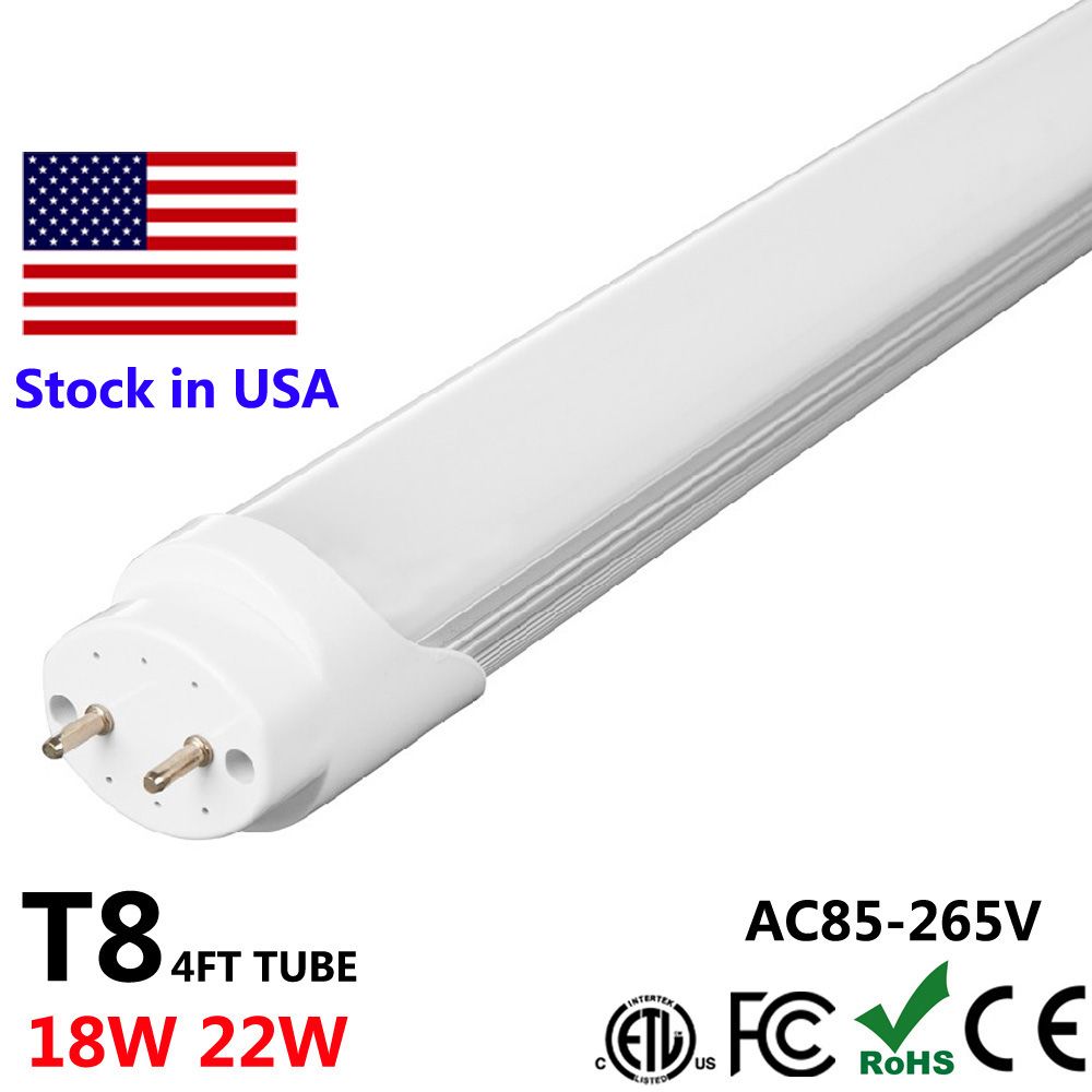 4ft LED Light Fixtures 4Feet LED Tube T8 LED Bulbs Tubes Frosted Type ...