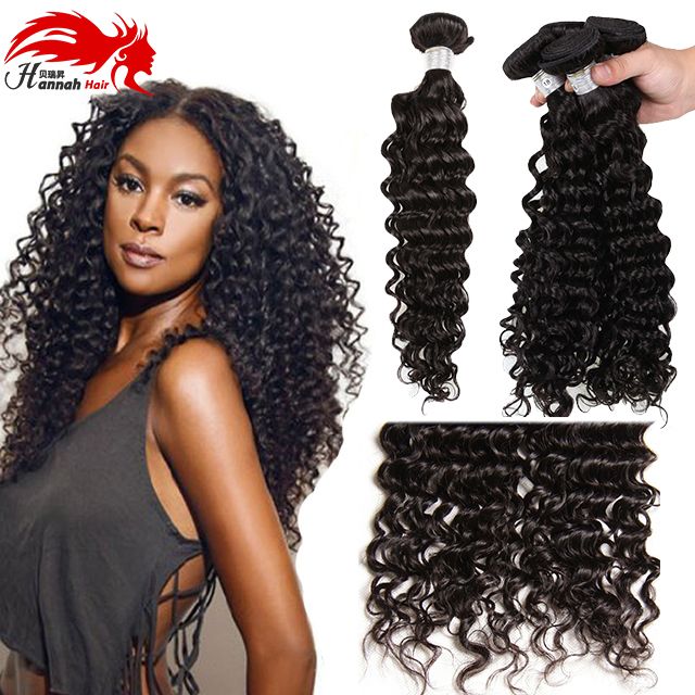 Hannah Product Peruvian Virgin Hair Water Wave Virgin Peruvian Curly ...