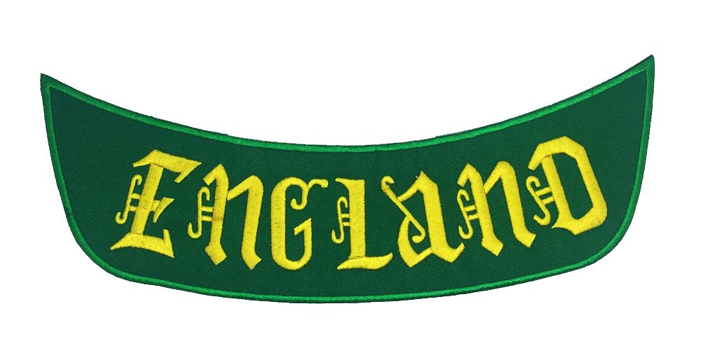 2019 Vagos England Rocker Embroidered Iron On Patch Motorcycle Biker ...