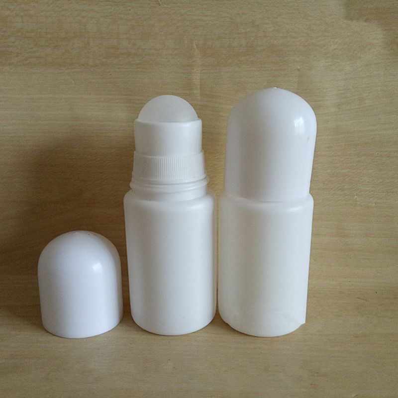 50ml Plastic White Roll On Bottles, 50cc Deodorant Cosmetic Roll On ...