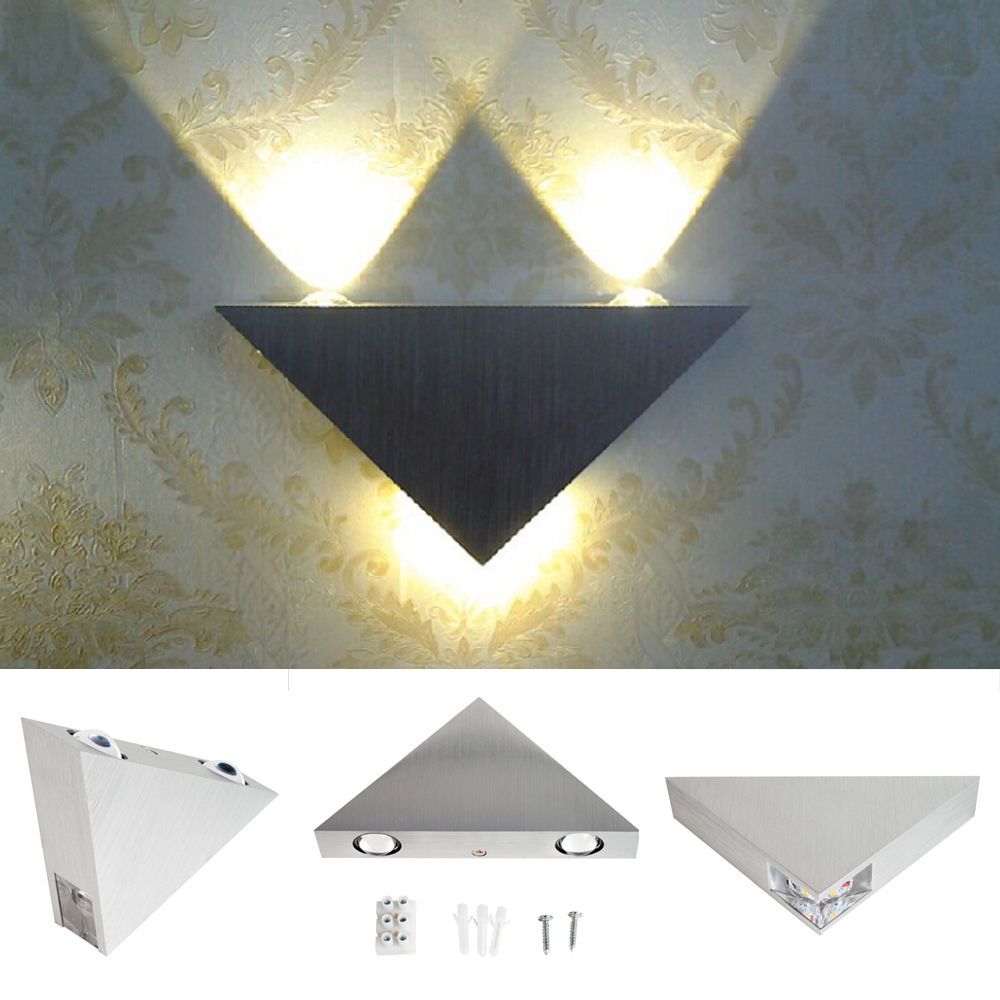 2020 Triangle LED Wall Sconces Light Fixture Bedroom Porch Hotel ...