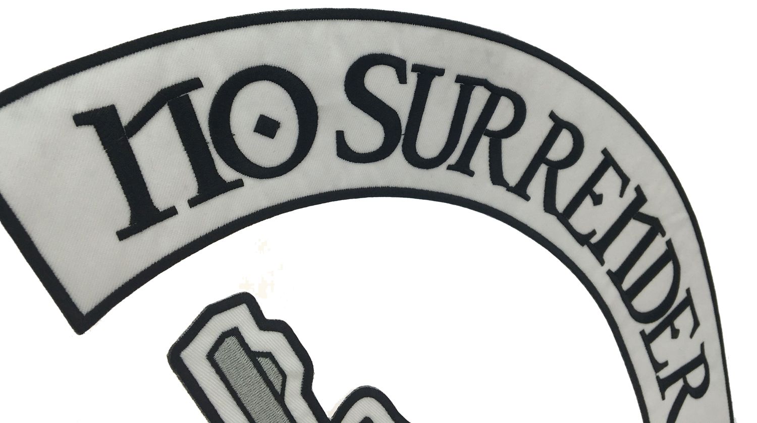 Best Quality New NO SURRENDER Motorcycle Embroidered Iron On Patch ...