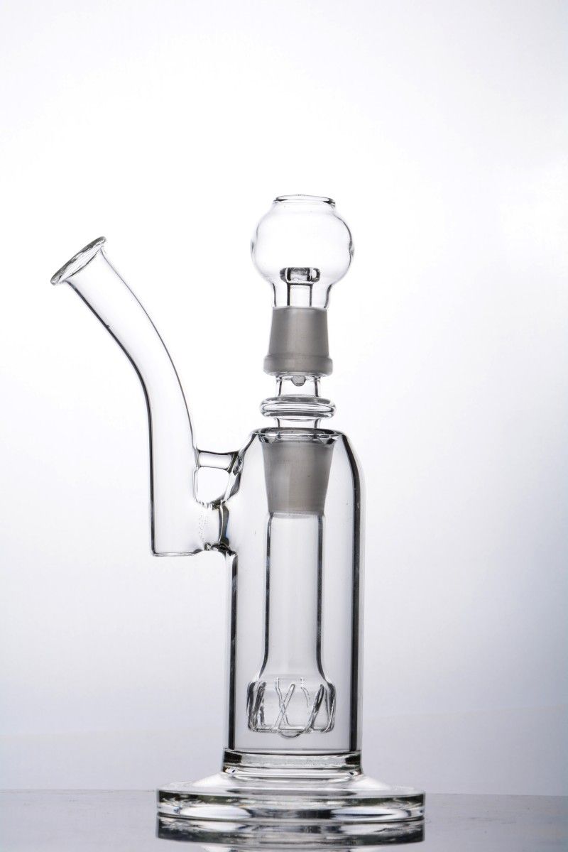 2019 Small Glass Bongs Thick Bent Neck Beaker Bongs With Birdcage ...