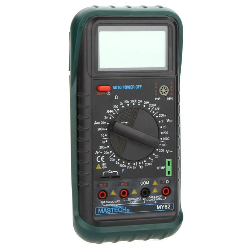 2020 Digital Multimeter Handheld DMM W/Temperature Capacitance & HFE ...