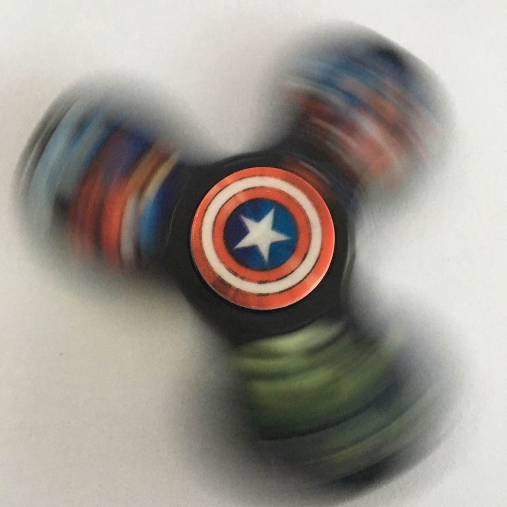 Marvel The Avengers Captain America Hulk Fidget Hand Spinner Gyro ...