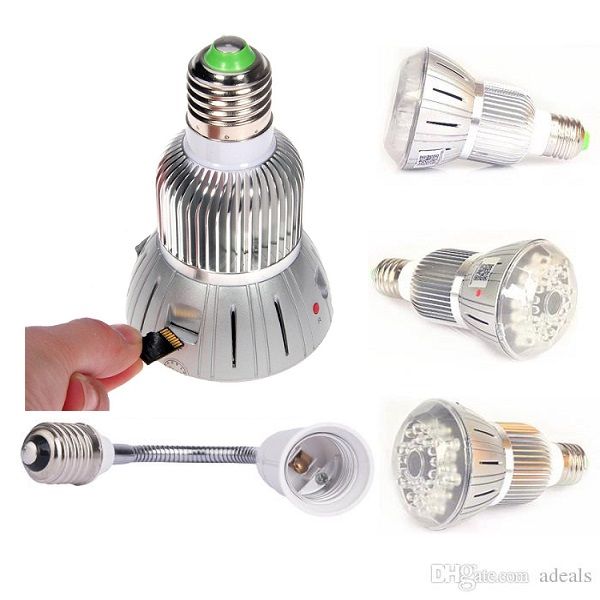 2017 Wifi Led Light Spy Camera Hd 1080p Bulb Lamp Hidden Camera With Ir ...