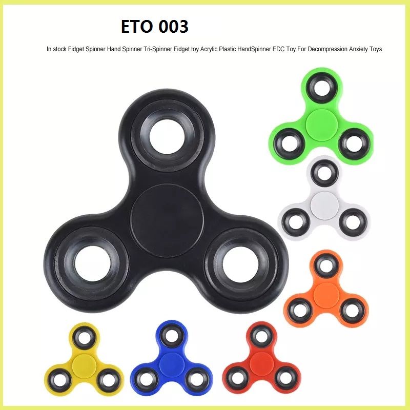 EDC Fidget Spinner Toy Finger Spinner Toy Hand Tri Spinner HandSpinner ...