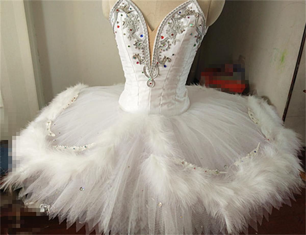 2017 Adult Ballet Costumes White Swan Dress White Swan Lake Dance Dress ...