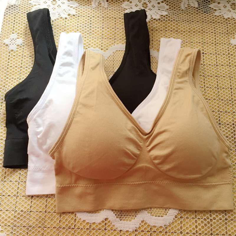 Women Leisure Seamless Bra With Removable Sponge Pads Sexy Seamless Two