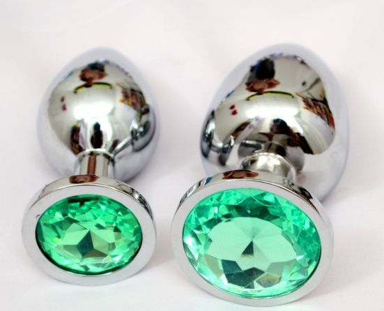 Stainless Steel Anal Butt Plug Crystal Jewelry Anal Sex Toys Metal