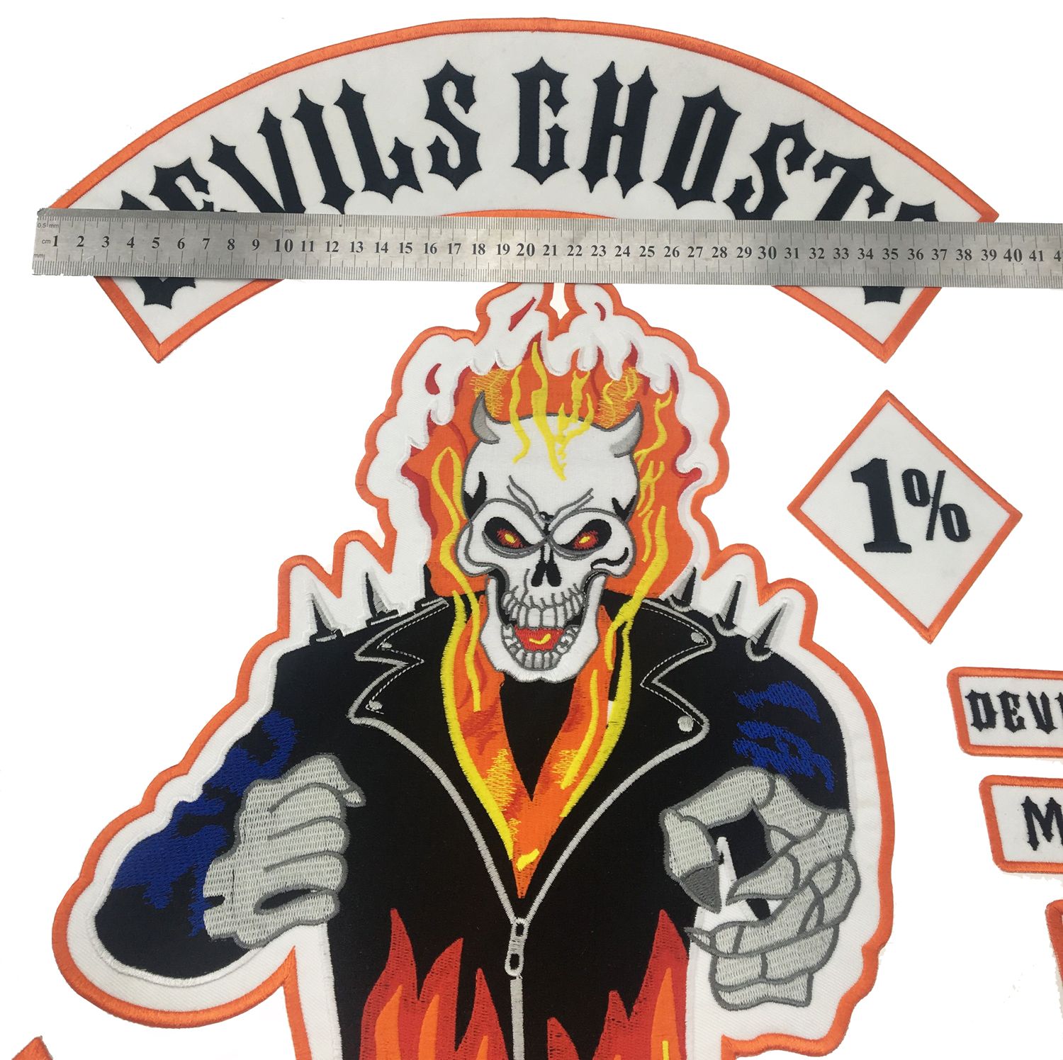 Best DEVILS GHOSTS MONTRAL MC 1% EMBROIDERY IRON PATCH CUSTOM SEW BADGE Under $21.11 | DHgate.Com