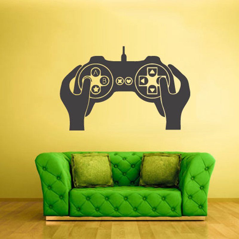 Video Game Controller Sticker Play Decal Gaming Posters Gamer Vinyl ...