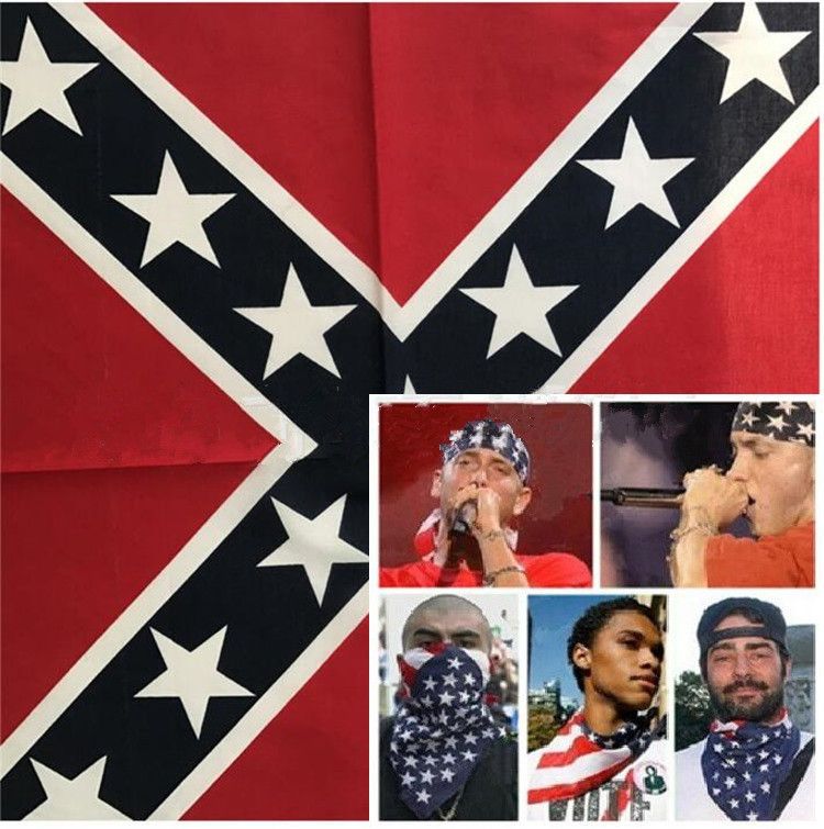 New Confederate Rebel Flag Bandanas Flag Print Bandana/Headband /Mask ...