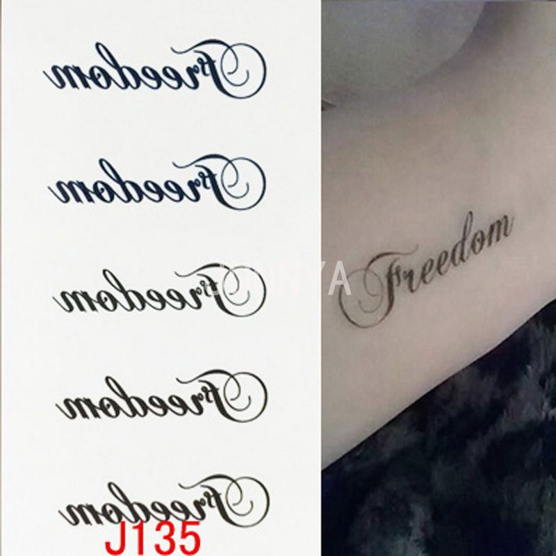 Freedom Word Tattoos