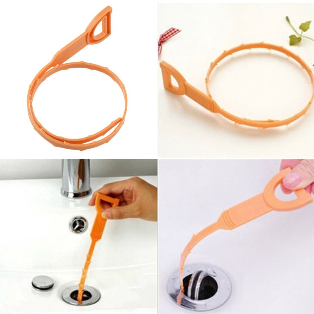 Snake Shaped Sink Cleaner Bathroom Toilet Kitchen Drain Removes Clogged ... Snake Shaped Sink Cleaner Bathroom Toilet Kitchen Drain Removes Clogged ...