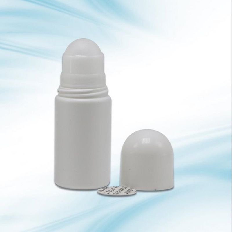 50ml Plastic White Roll On Bottles, 50cc Deodorant Cosmetic Roll On ...