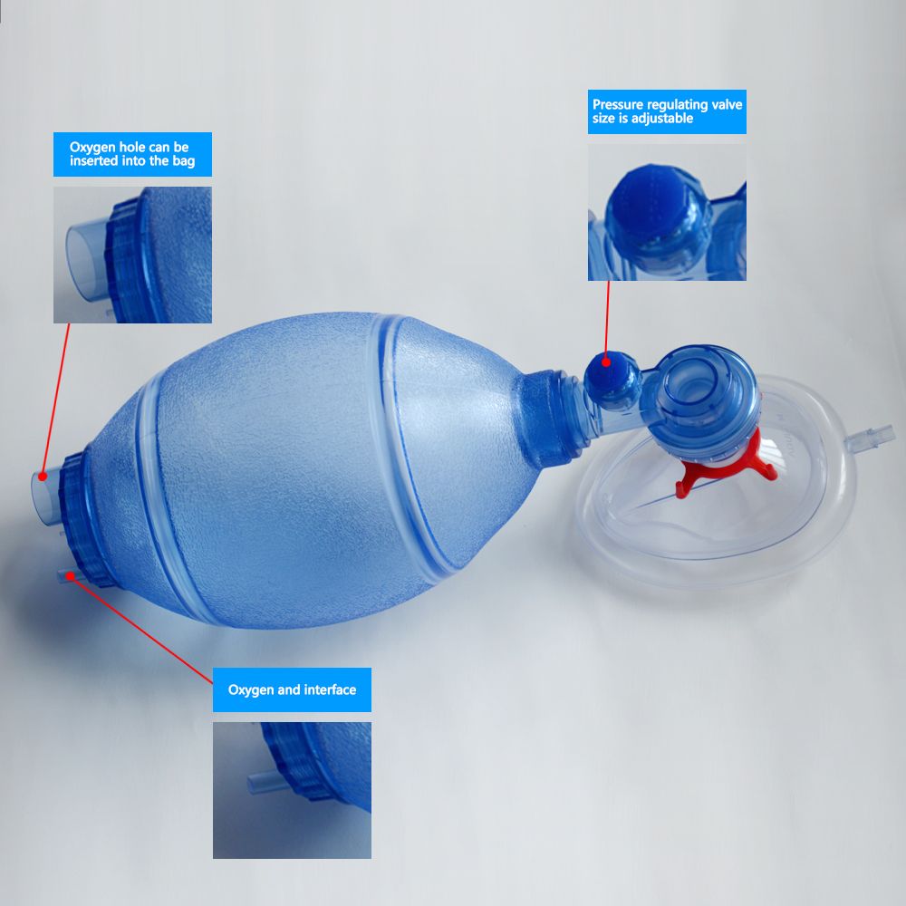 CPR Manual Resuscitator CPR Face Mask Kit For Emergency, Single Use ...