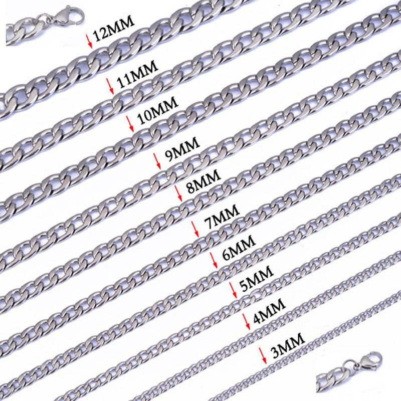 2021 Width 3mm 4mm 5mm 6mm 7mm 8mm 9mm 10mm 11mm 12mm 316L Stainless Steel Mens NK Cool Curb 2021-width-3mm-4mm-5mm-6mm-7mm-8mm-9mm-10mm-11mm-12mm-316l-stainless-steel-mens-nk-cool-curb