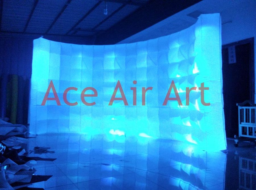 2019 Lighted LED Inflatable Photo Booth Case Inflatable Backdrop Wall ...