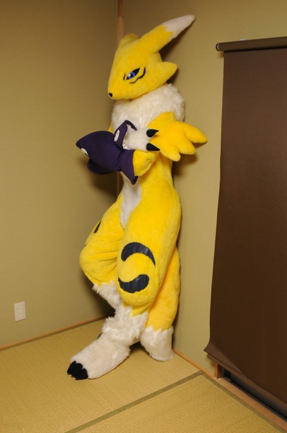Oisk Professional Fox Fursuit Japanese Renamon Mascot Costumes Outfits ...
