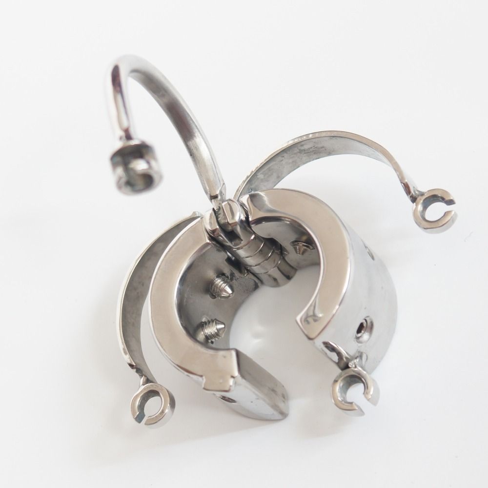 Stealth Lock Stainless Steel Heavy Scrotum Pendant Ball Stretchers Scrotum Testicle Lock Cock