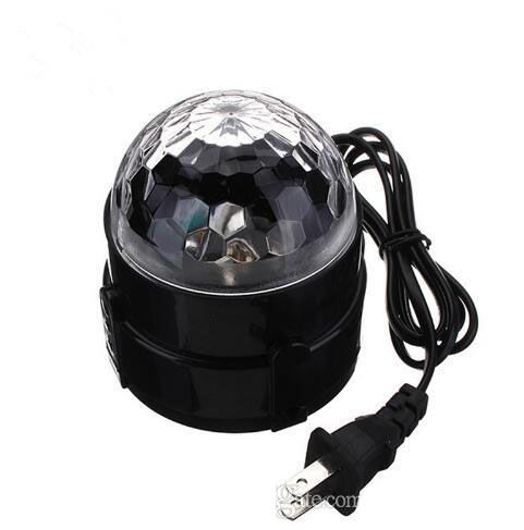 Mini RGB LED Crystal Magic Ball Stage Effect Lighting Lamp Party Disco Club DJ Bar Light Show ...