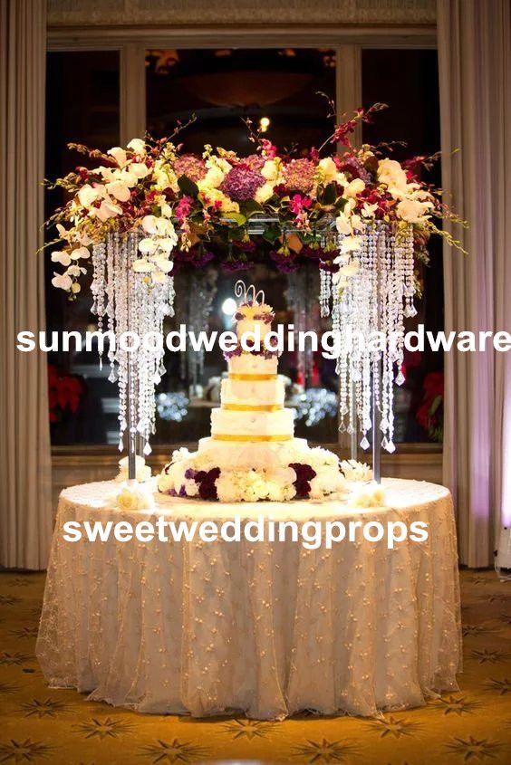 Luxury Wedding Pillars Column Wedding Stage Walkway Stand Crystal Aisle ...