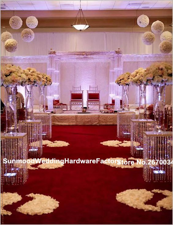 Wedding Aisle Stands With Crystal
