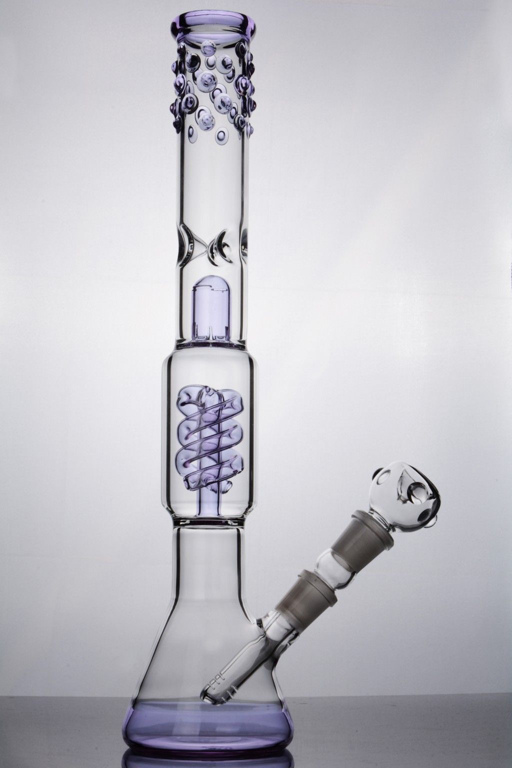 Lavender Purple Helix Big Bong Inline Spiral Twist Percolator 18.8 Mm ...