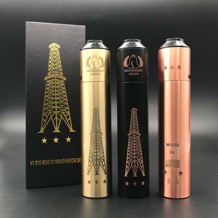 Rig Mod V3 Kit Clone Rig V3 Mech Mod With Roughneck Rda Atomizer Brass ...