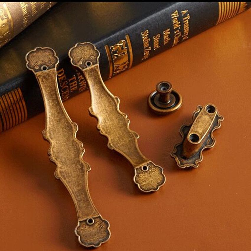 2021 96mm 128mm European Style Retro Jade Furniture Handles Green Jade ...