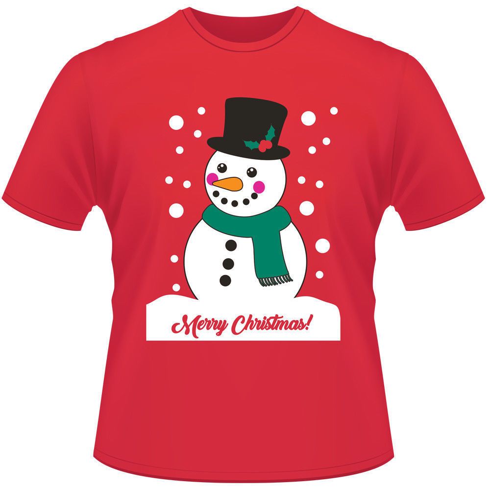 Mens Christmas Womens Unisex Cotton Xmas Ts T Shirt Santa Reindeer