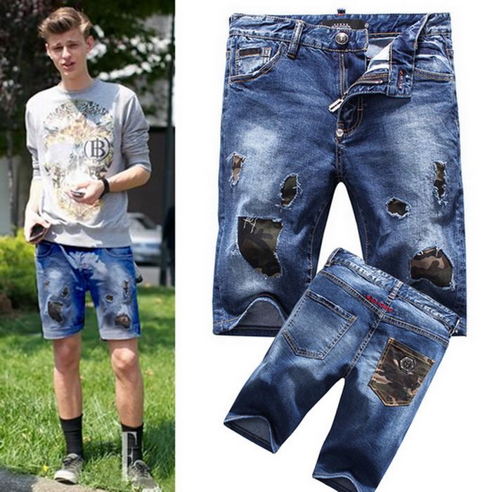2019 Military Style Short Cowboy Trousers Mens Camouflage Patchwork ...