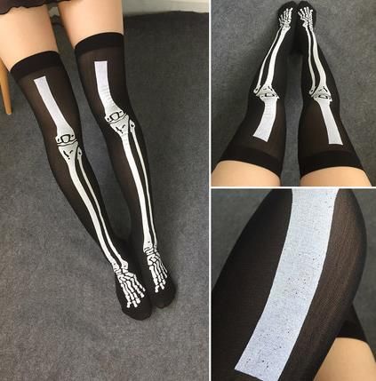 2021 Scary Blood Stained Zombie Stockings Tights Cosplay Nurse Fancy ...