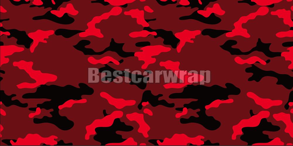 2020 Large Red Camo Vinyl Wrap With Air Rlease Gloss/ Matt Arctic ...