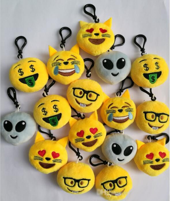 2017 New 5.5cm Skeleton Emoji Toys For Kids Emoji Keychains Mixed Emoji ...