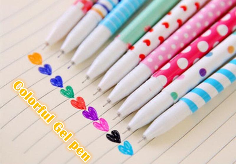 Acheter / Set Coloré Fleur Gel Stylos Ensemble Kawaii Fournitures ...