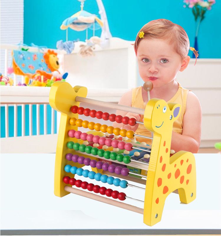 1 3 Years Old Baby Abacus Calculation Of Frame Wooden Type Piano Round ...
