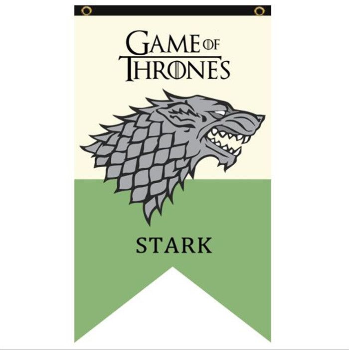 Compre 75 * 125cm Game Of Thrones Stark Flag 1919 Derechos Juegos ...