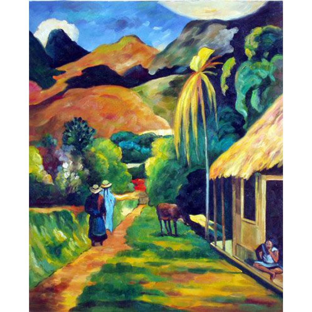 Decorative Wall Paintings Paul Gauguin Street Scenery Art for Wall ...