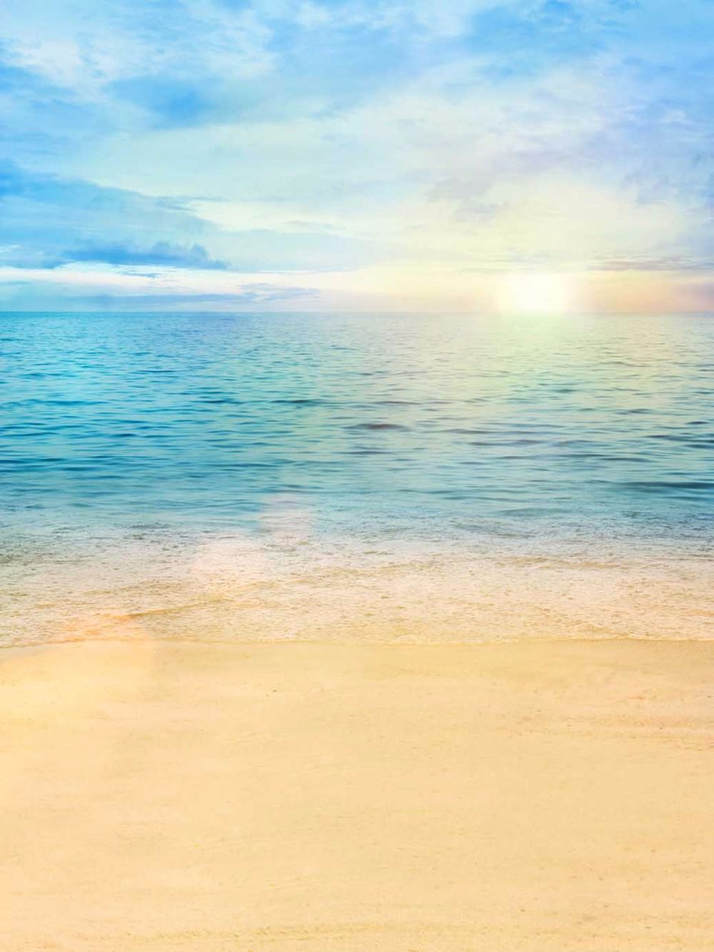 2018 Beach Photo Studio Backgrounds Beautiful Morning Sunrise Blue Sky ...