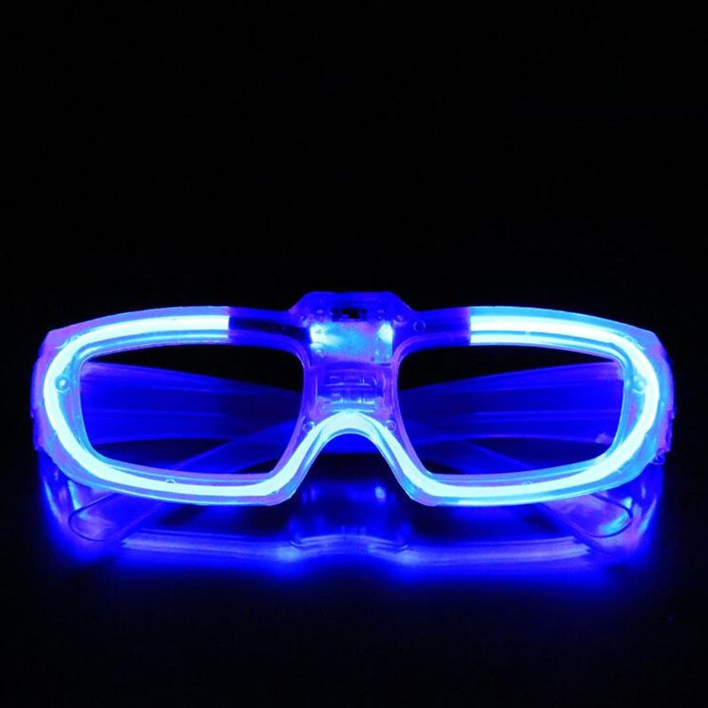 Blinking LED Blind Shutter Eye Glasses Party Light Up Flashing Multi ...